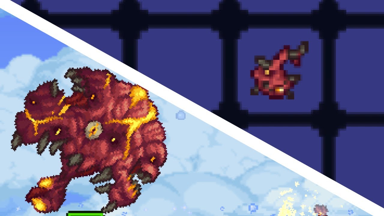 Modded Terraria but I beat a fleshy abomination to death - YouTube