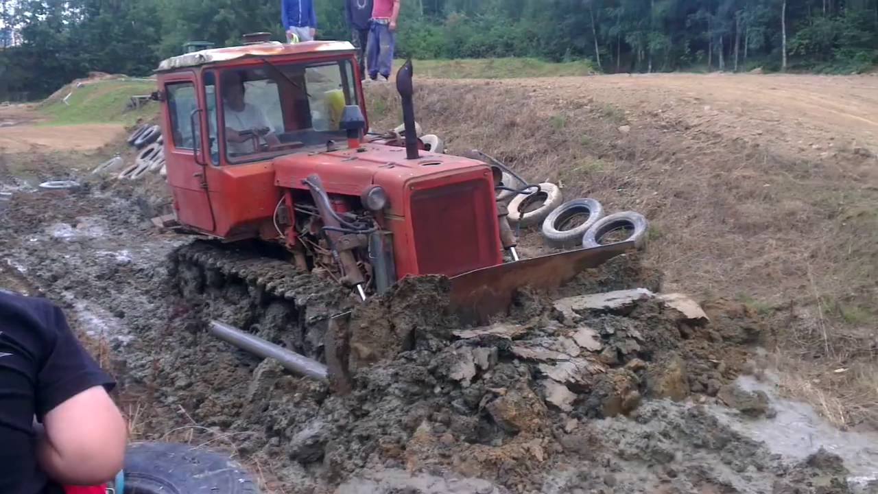 DT-75 dozer in work ;) - YouTube