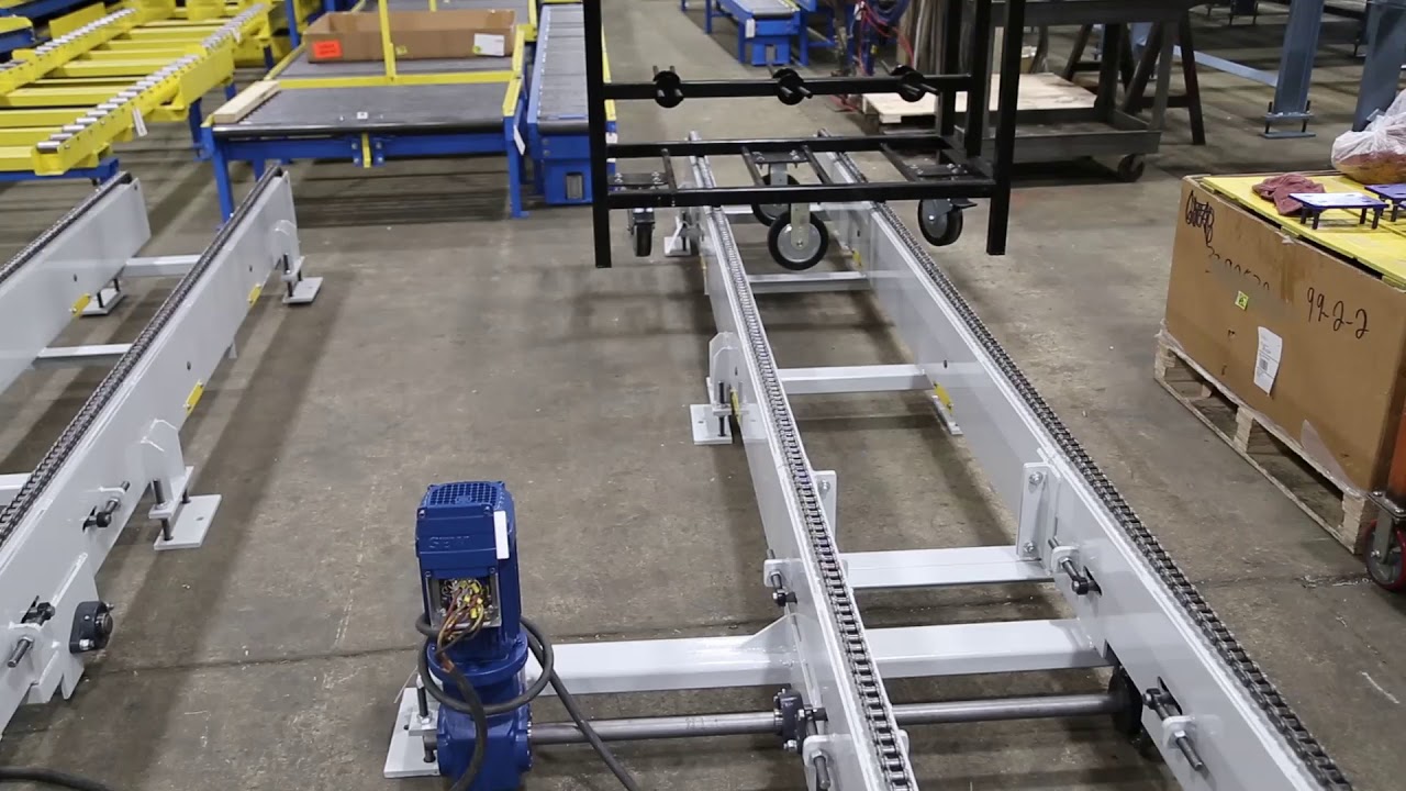 Power Chain Conveyor - YouTube