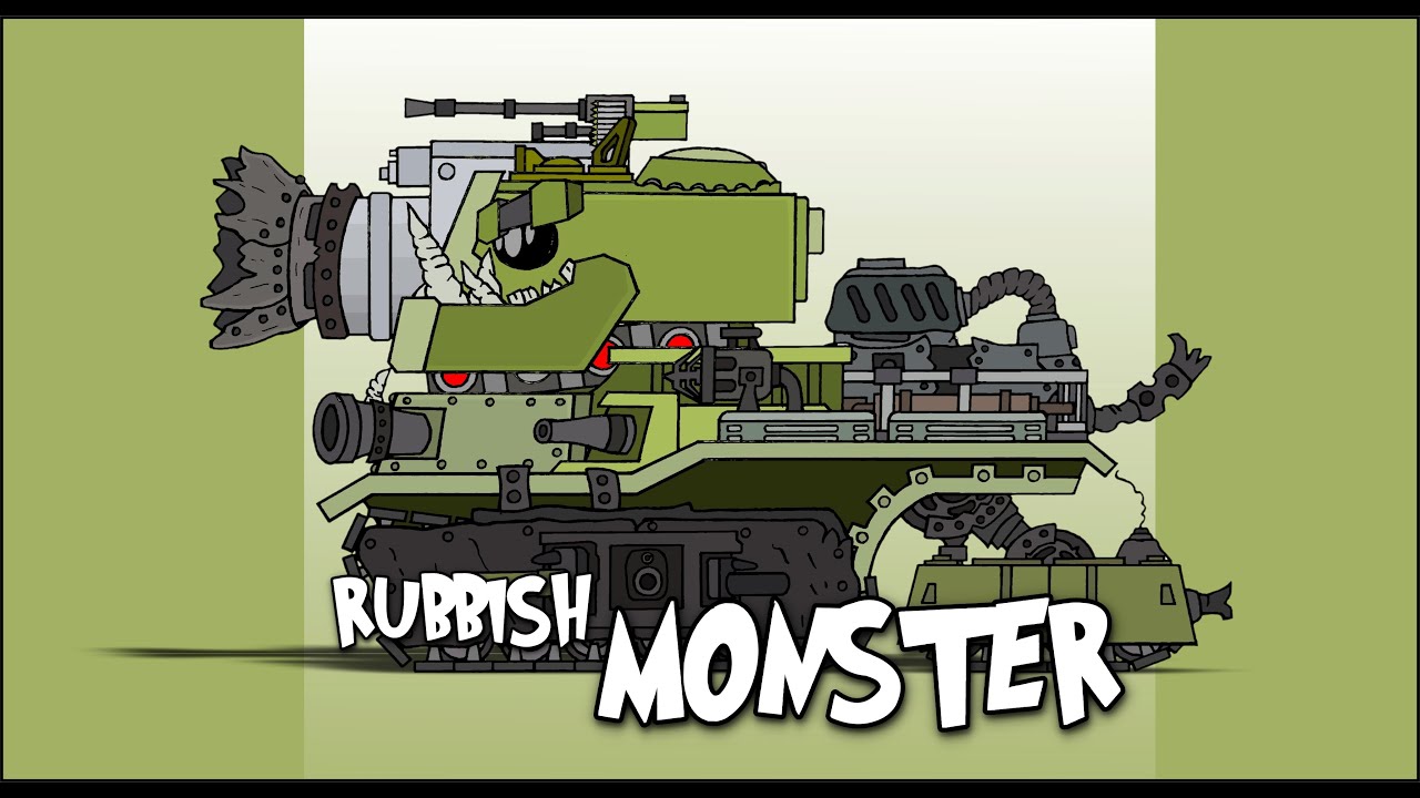 How To Draw Cartoon Tank New Rubbish Monster | HomeAnimations ...