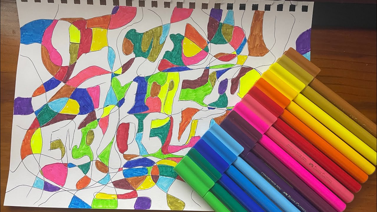 ASMR | Melt the Day Away with Some Doodling and Colouring | Part 1 ...