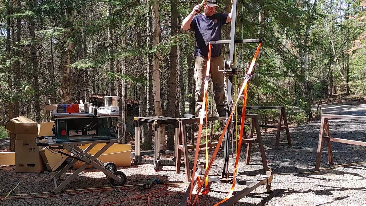Portable Gin Pole - YouTube