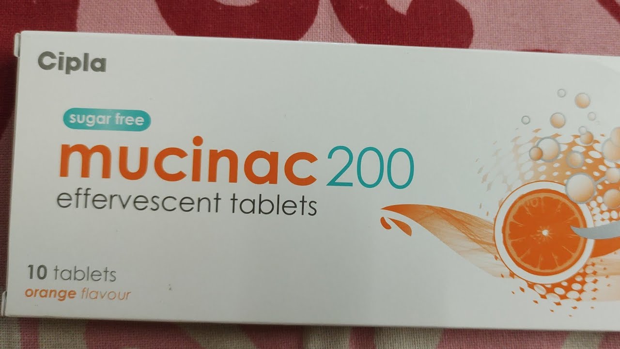 Mucinac 200 effervescent tablets - YouTube