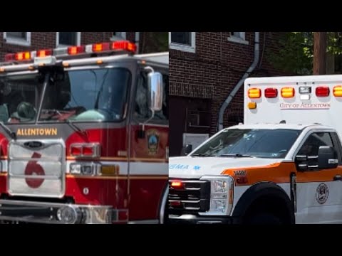 Allentown fire department engine 6 & city of Allentown paramedics medic ...