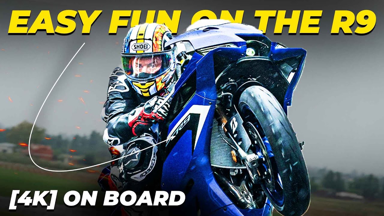 Testing the 2025 Yamaha R9 on track in Seville - YouTube