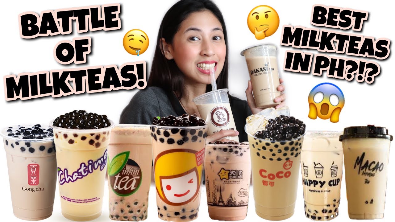 BATTLE OF THE BEST MILKTEAS IN THE PHILIPPINES! - YouTube