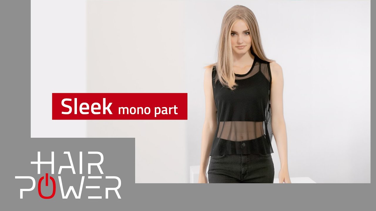 Sleek Mono Part ⚡ A Hairpower look by ellen wille - YouTube