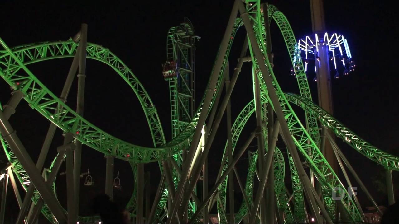 The Monster at Night multicam #1 (6-11-2016) - Adventureland Park Iowa ...