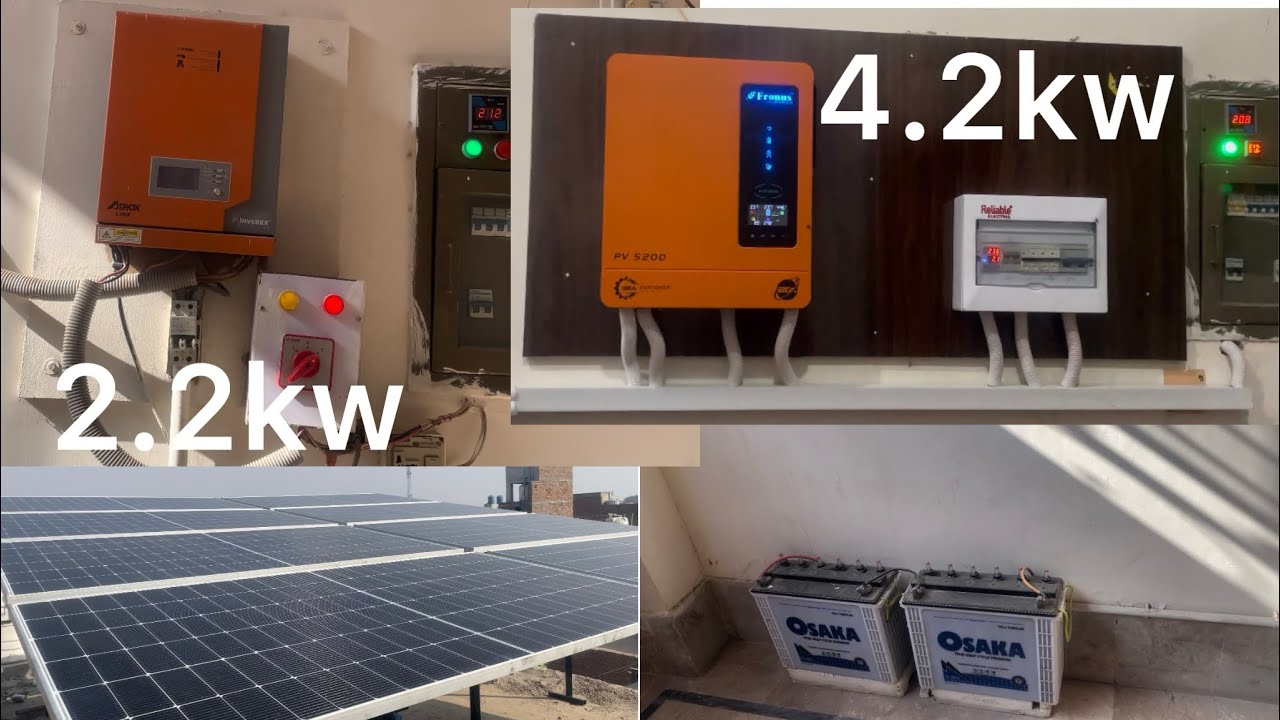 Solar system upgrade Kia 4.2 kw Ghr ka Sara Lod chla ga pump Ac All ...