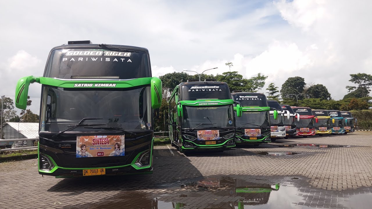 KONVOI 9 UNIT BUS NANDA PUTRA × PUTRA JAYA × RIZQI TRANS TUJUAN ...