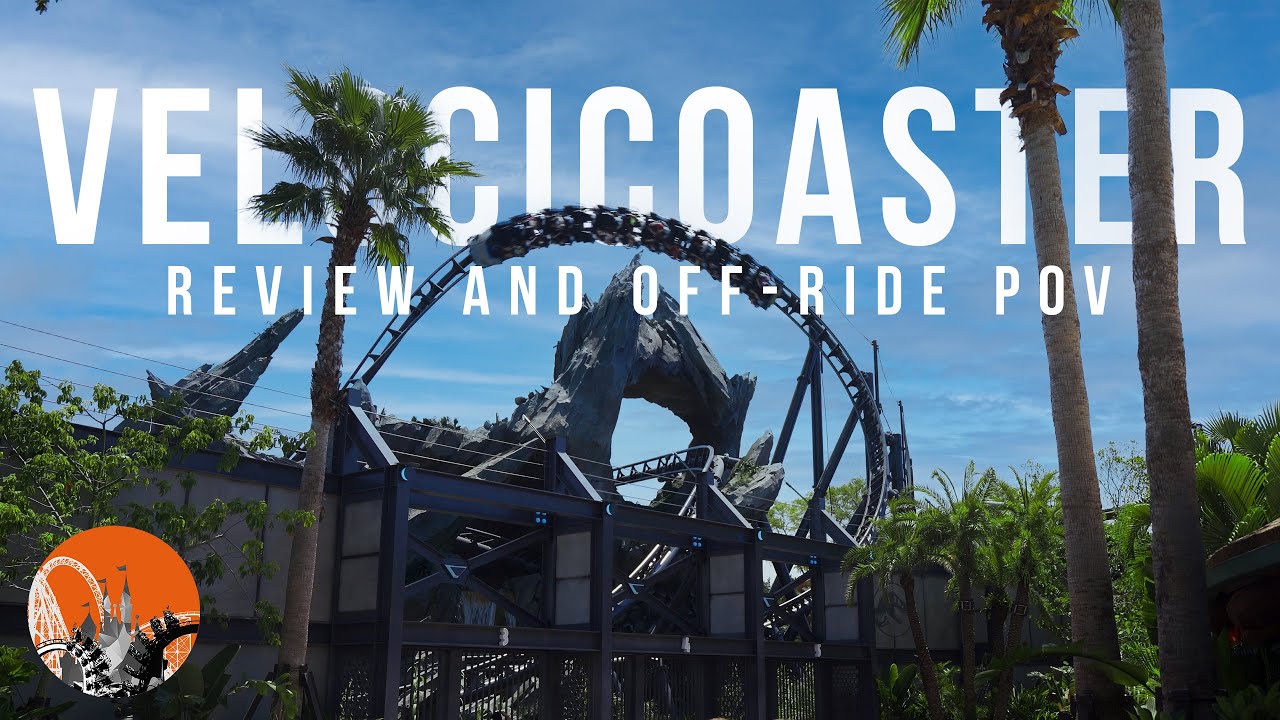Riding the VelociCoaster Before it Opens! - Full Review - YouTube