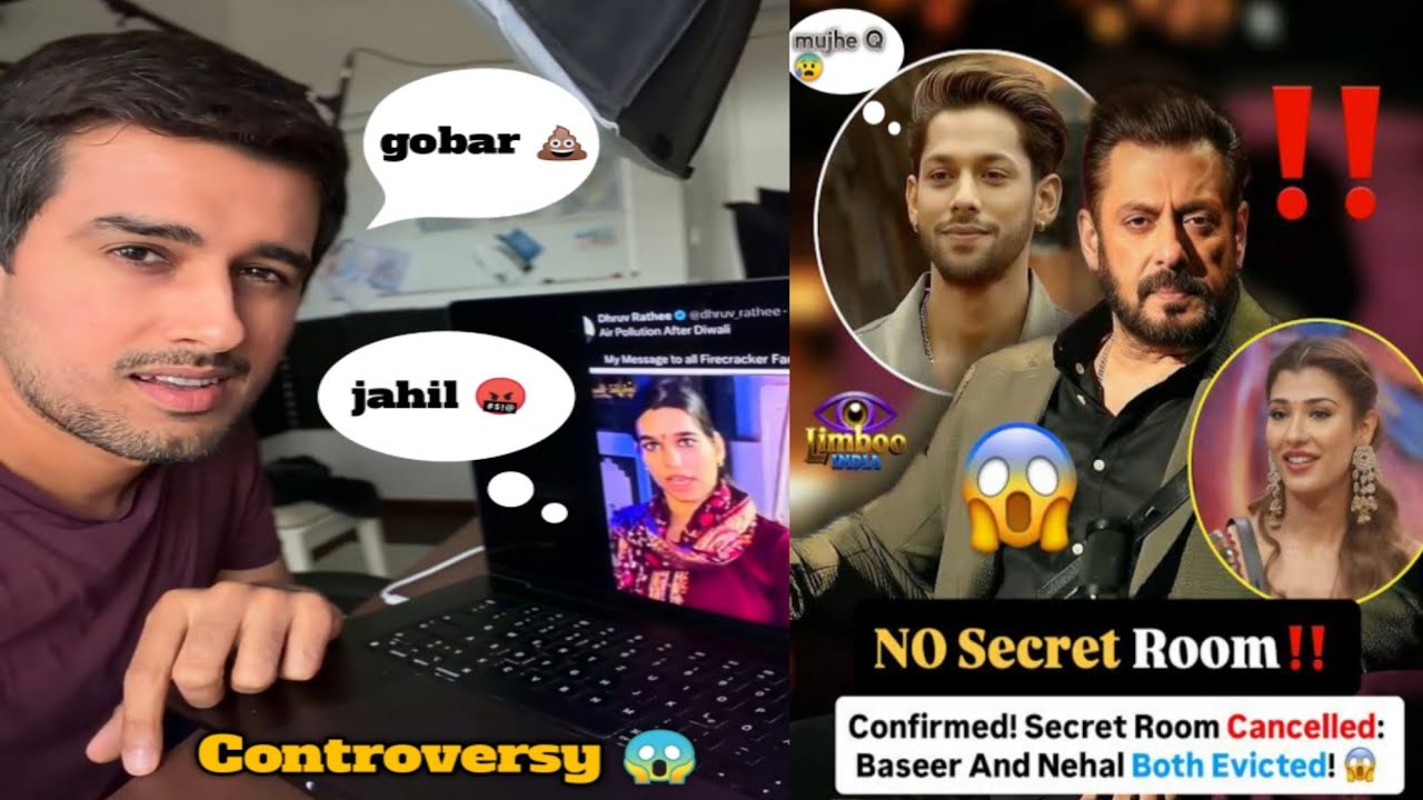 😱 Bigg Boss 19 SHOCK! Basser Ali & Nehal OUT 😭 | Dhruv Rathee ...