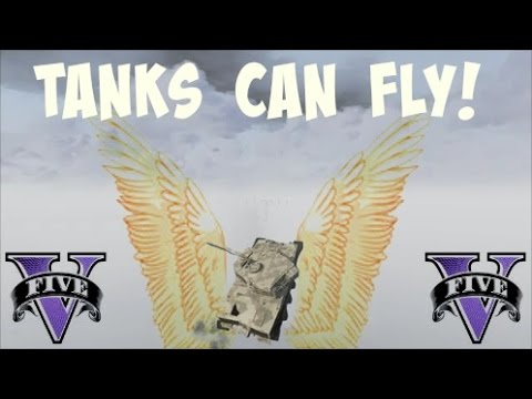 TANKS CAN FLY! | GTA V TANK LAUNCH GLITCH | FUNNY MOMENTS AND FAILS ...