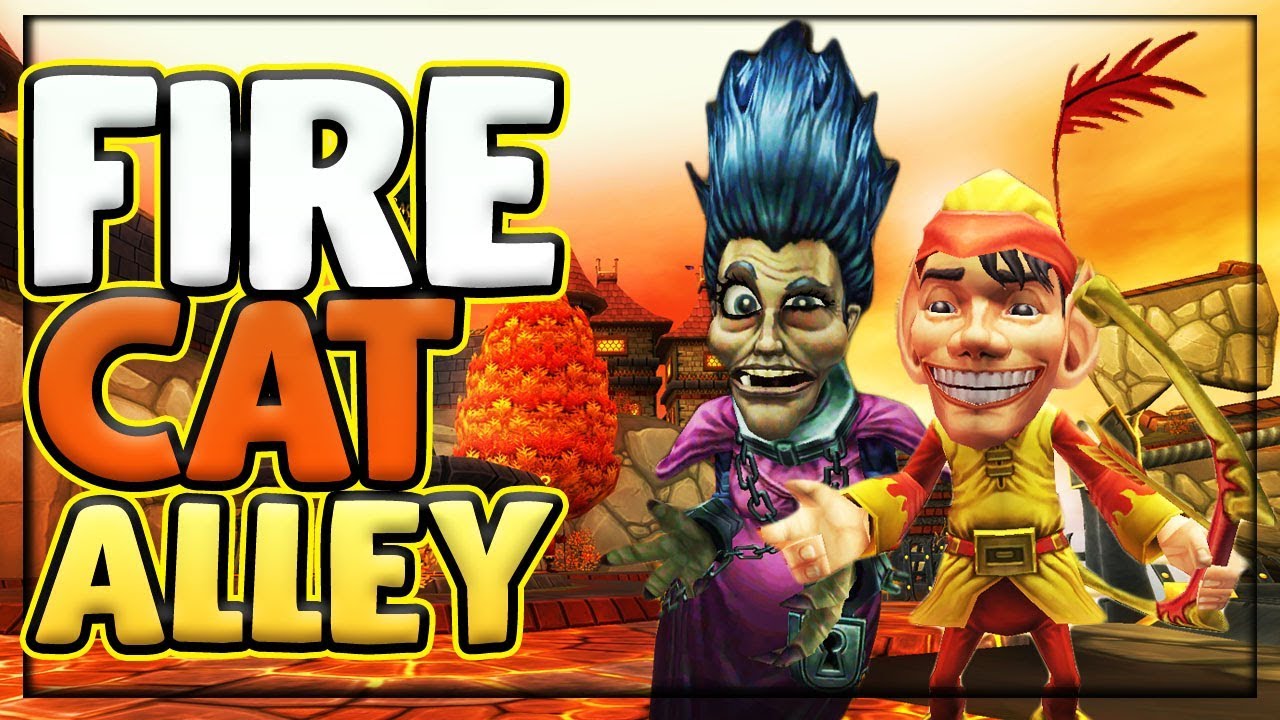 FIRST TIME FIRECAT ALLEY IN WIZARD101! FIRST TIME MEMBER! Lets Play EP ...
