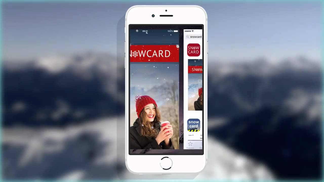 SNOWCARD App - How To Install and use - YouTube