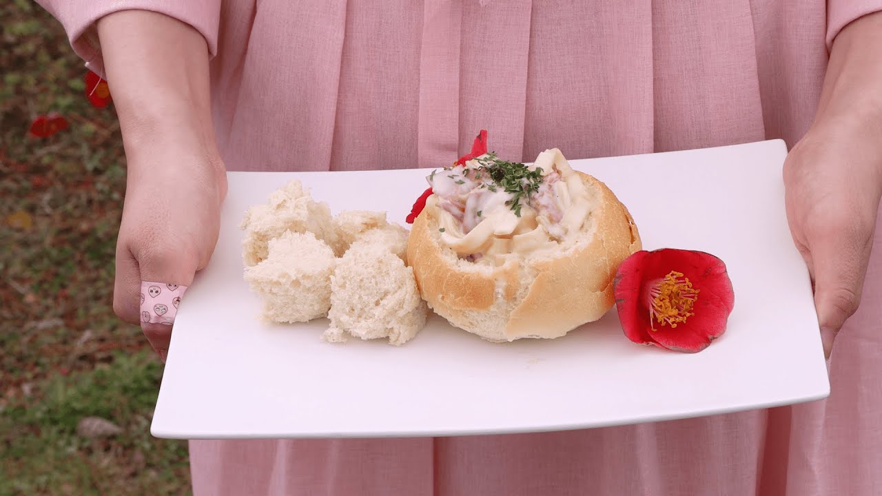 [4K] 빠네 크림파스타(Pane Cream Pasta) 만들기 - YouTube