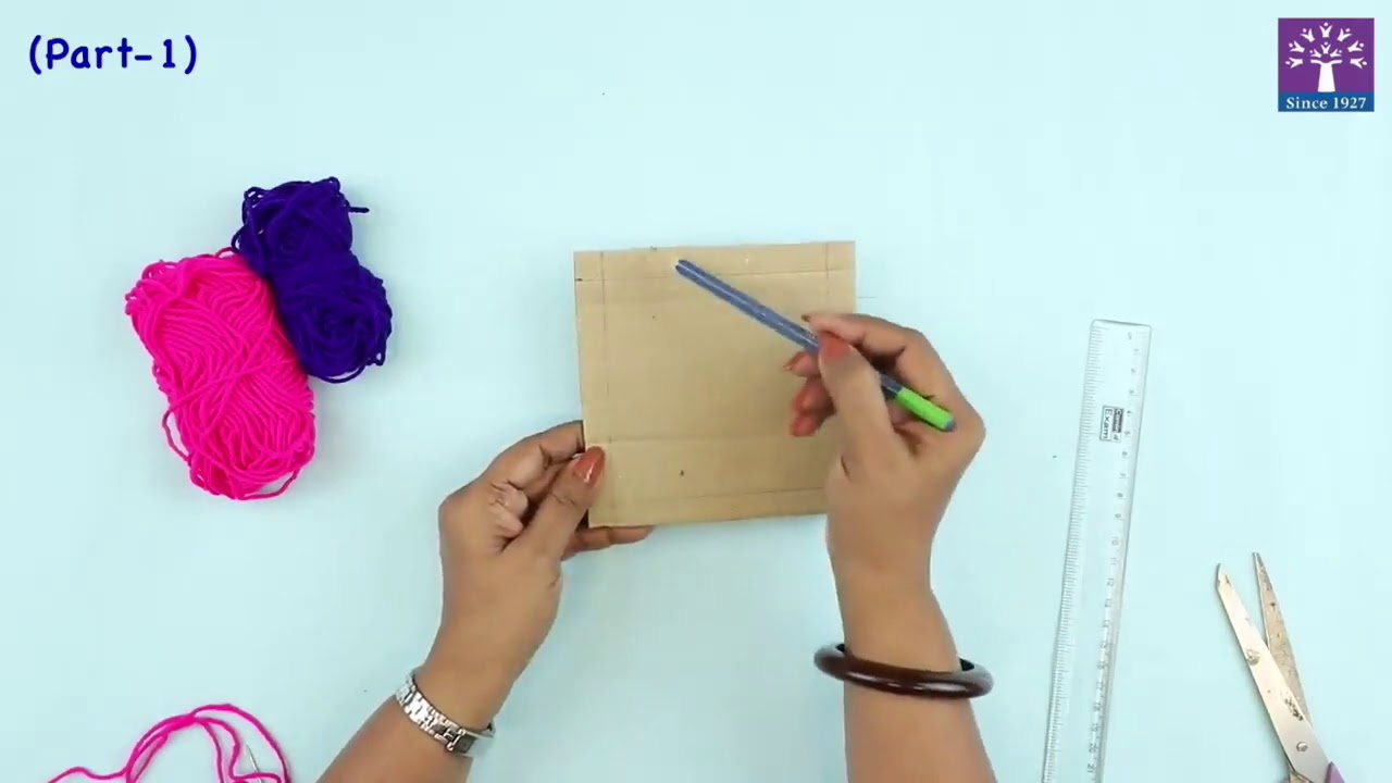 Activity 18 - Cardboard Loom - Part 1 - YouTube
