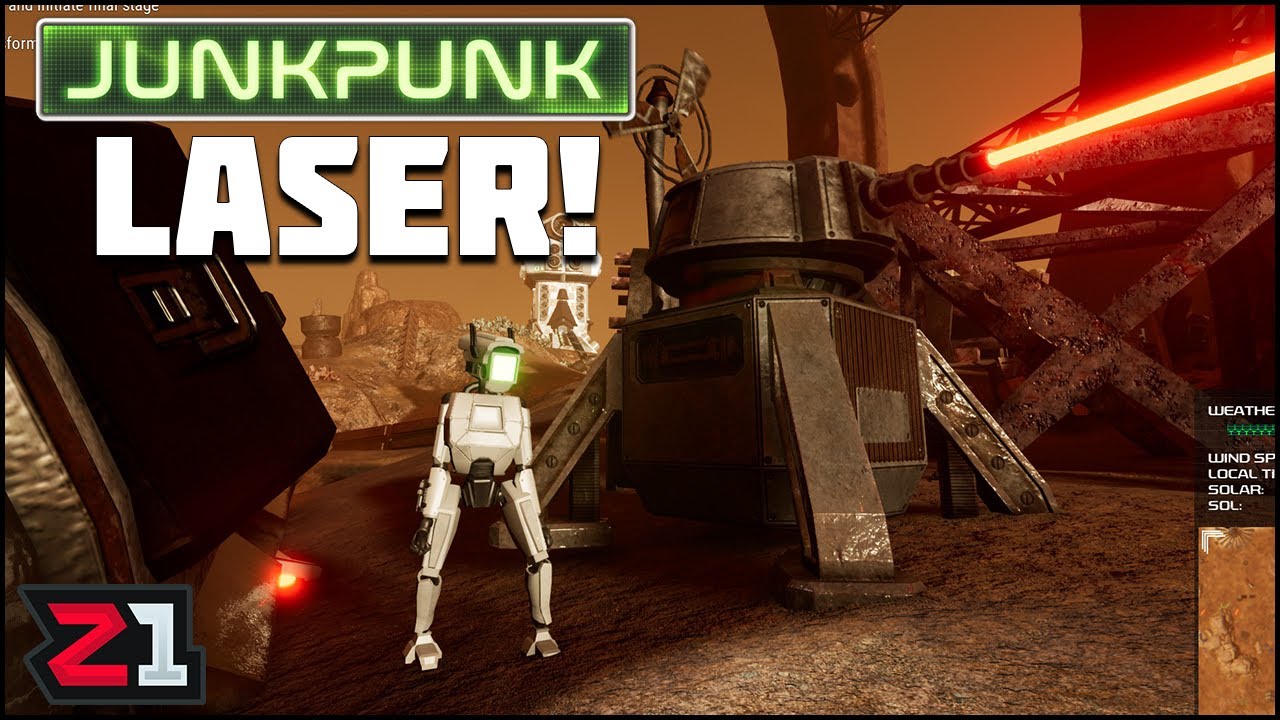 Mining Scrap With A GIANT LASER BEAM ! Junkpunk [E2] - YouTube