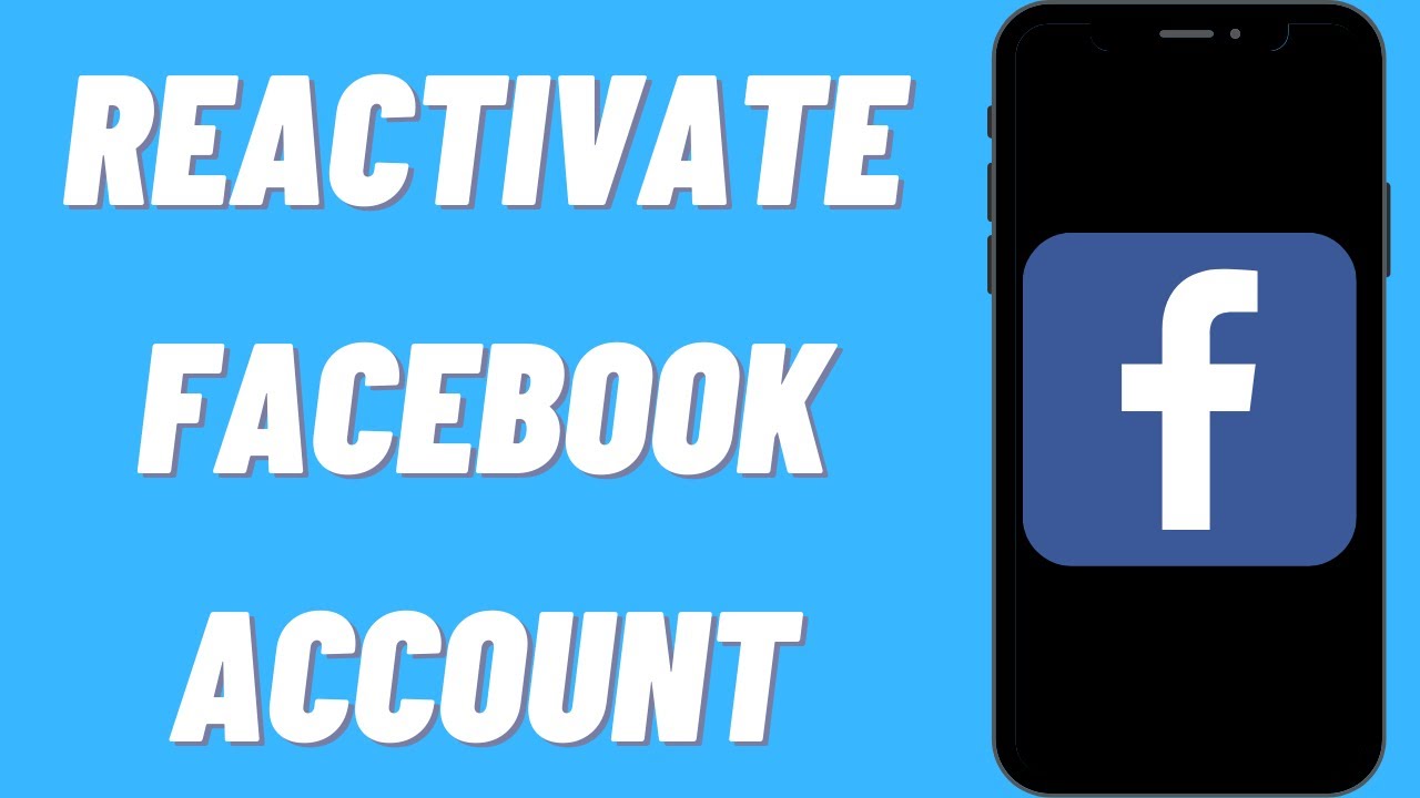 How To Reactivate Your Facebook Account - YouTube