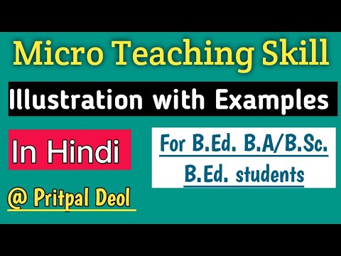 Illustration with Examples // Micro Teaching Skill in Hindi // For B.Ed ...