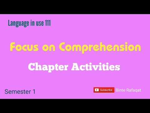 Focus on Comprehension || Unit 1 || REVIVING THE WAY WE LOOK AT TEXTS ...