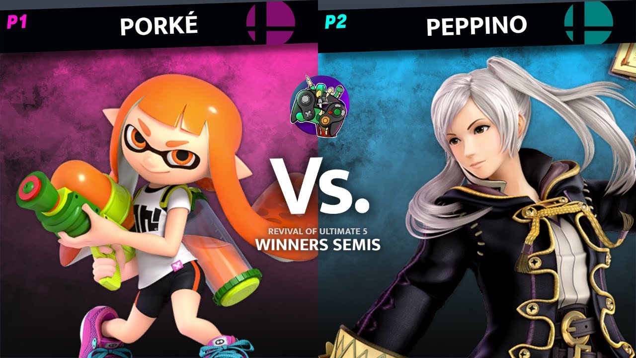 Revival of Ultimate 5 | Winners Semis - Porké (Inkling) vs Peppino ...