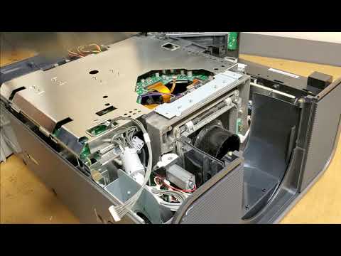 Eiki LC-HDT700 LCD Projector Repair for Damaged Lamp Connector - YouTube