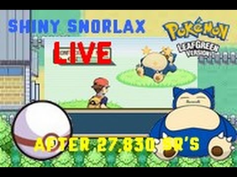 [SHTC #2] [LIVE] Pokemon Vert Feuille Ronflex Shiny/Pokemon Leaf Green ...