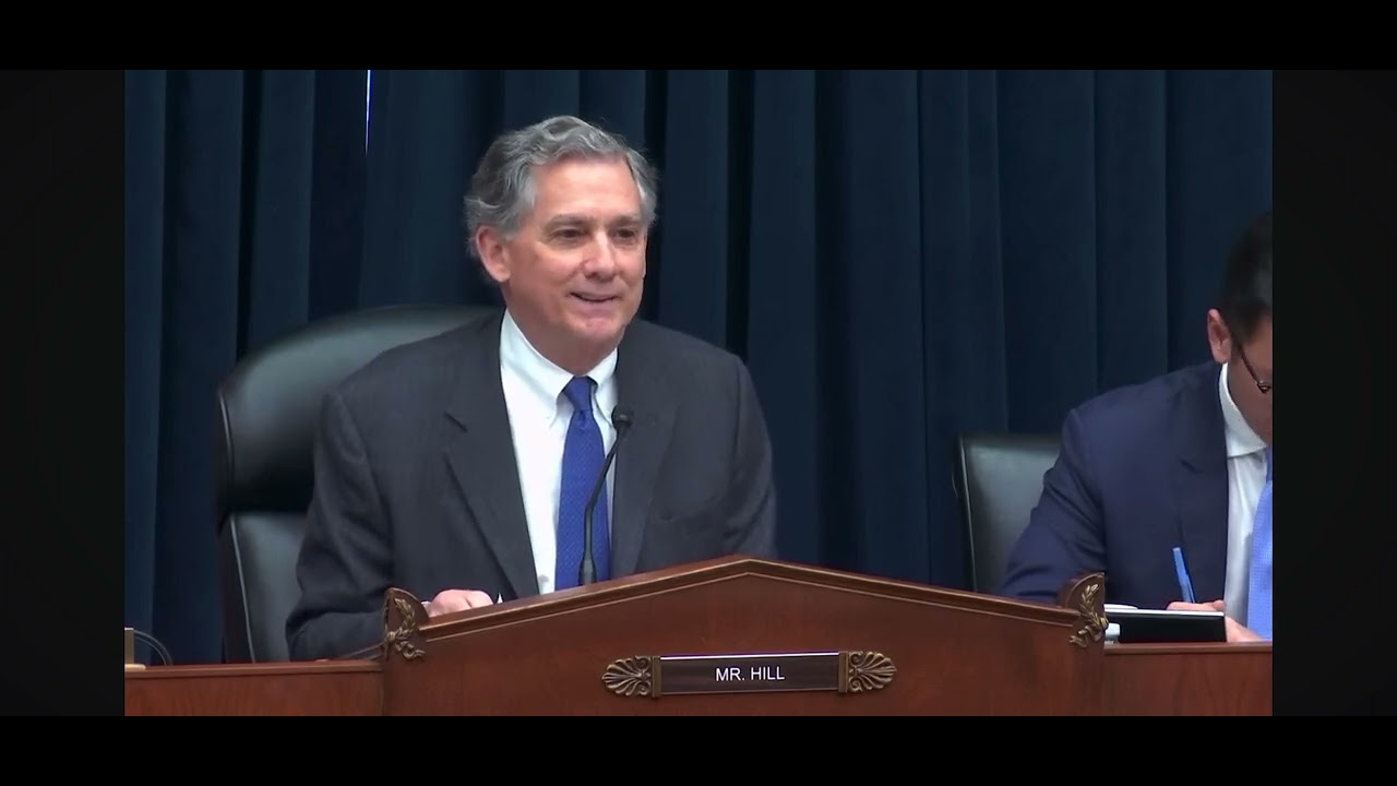 Rep. Hill Delivers Remarks on the Future of Innovation in the Financial ...