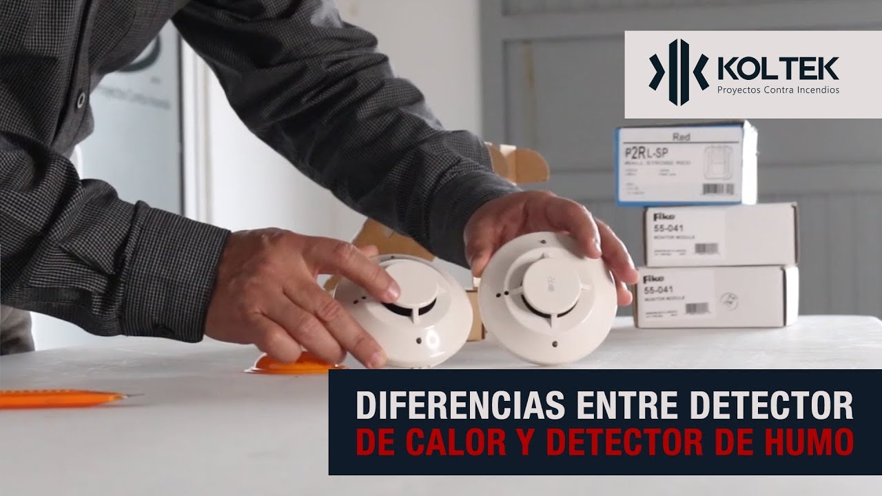 Diferencias entre detector de calor y detector de humo - YouTube