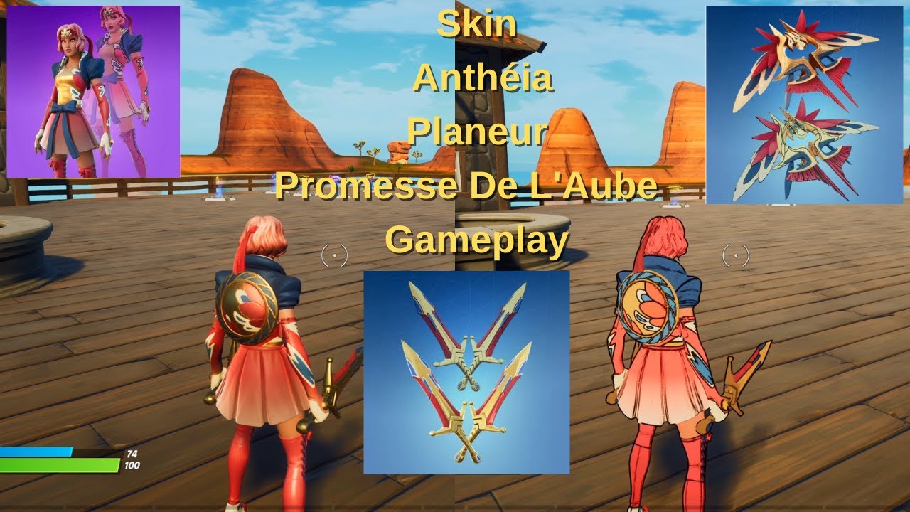 Skin Anthéia Gameplay Fortnite - YouTube