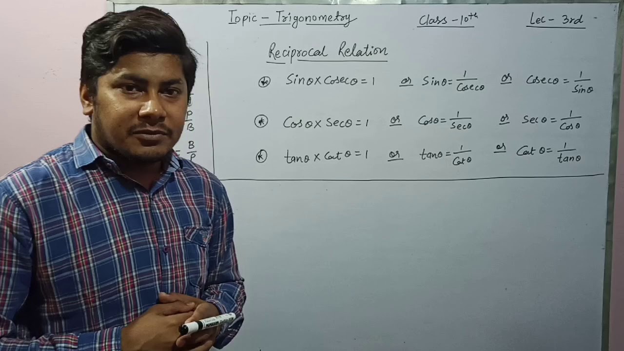 Class 10th ,Trigonometry , reciprocal relations and quotient realtion ...