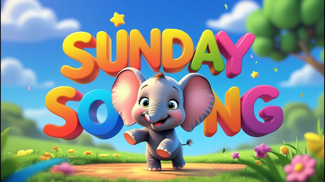 Sunday Song for Kids | Fun & Happy Weekend Poem | SUNDAY Rhymes for ...