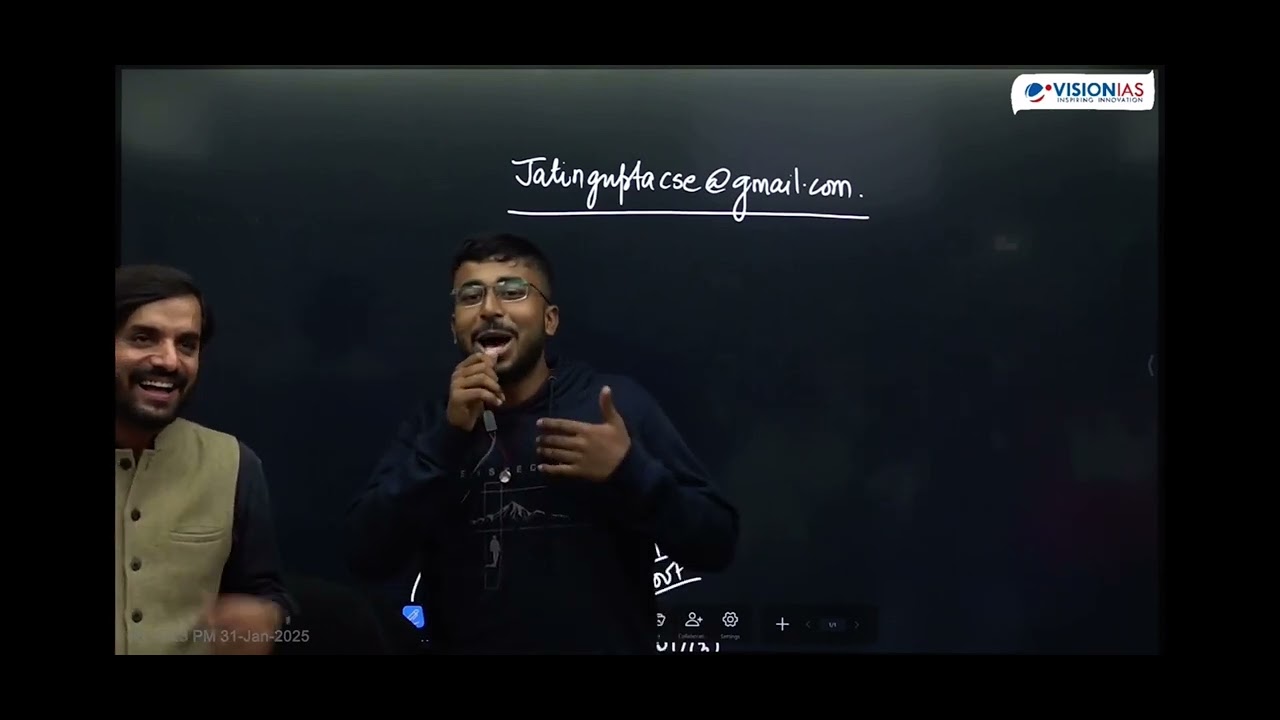 Jatin Gupta Sir farewell class Vision IAS - YouTube