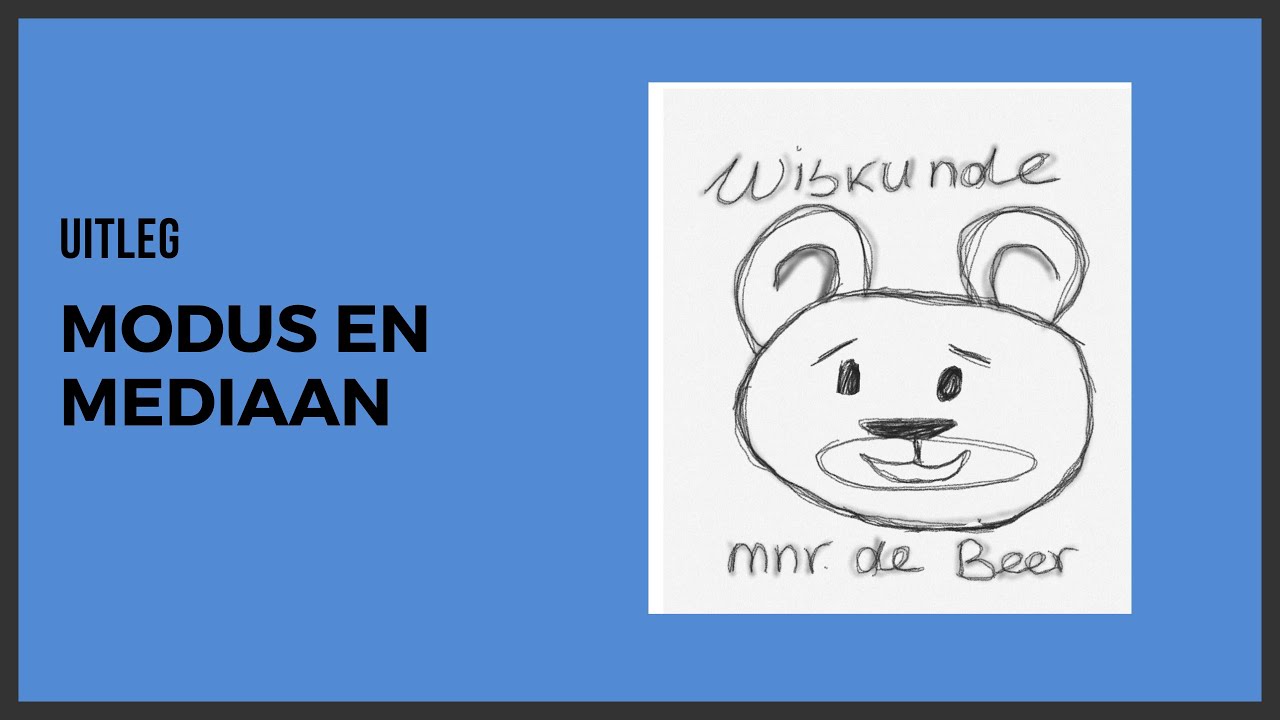 3Mavo - Statistiek - Uitleg modus en mediaan - YouTube