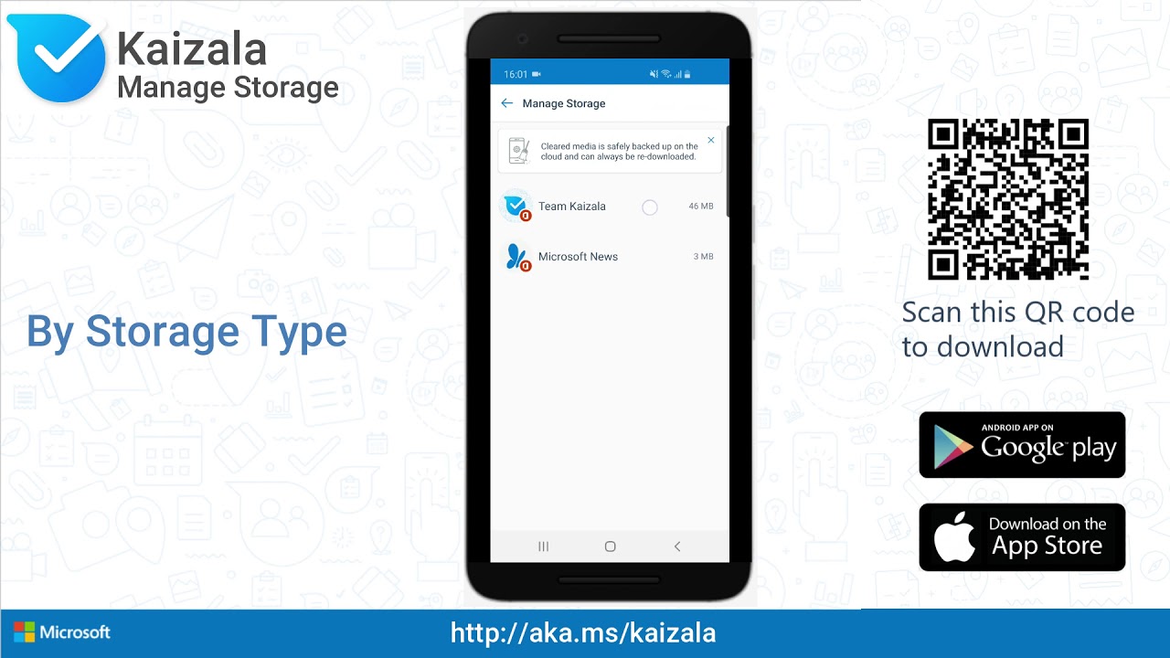 Kaizala - Optimize Storage - Android - YouTube