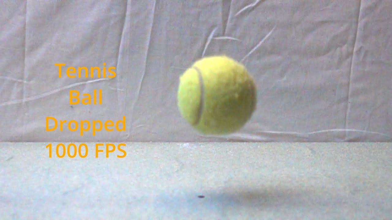 Tennis Ball Being Dropped In Slow Motion 1000 FPS - YouTube