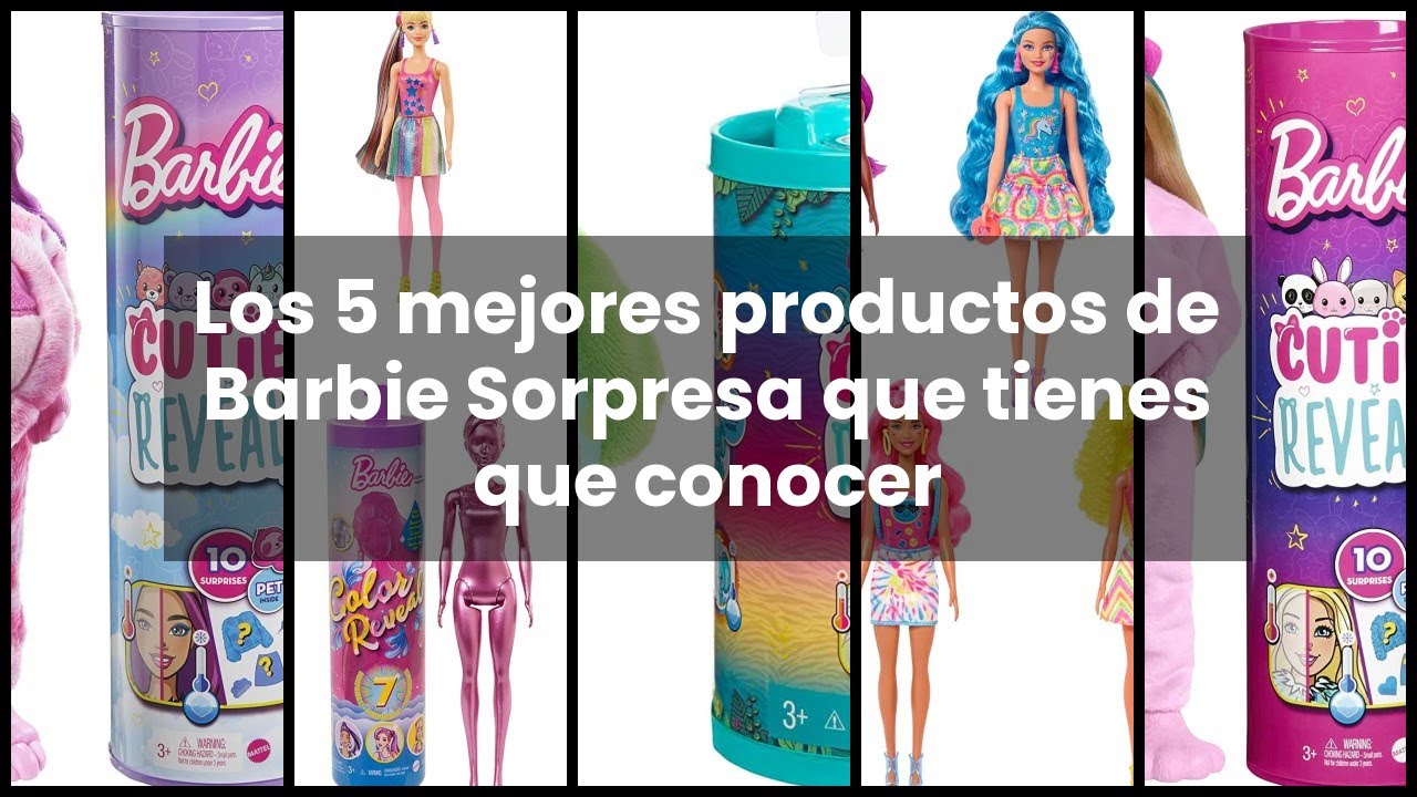 【Barbie sorpresa】Los 5 mejores productos de Barbie Sorpresa que tienes ...
