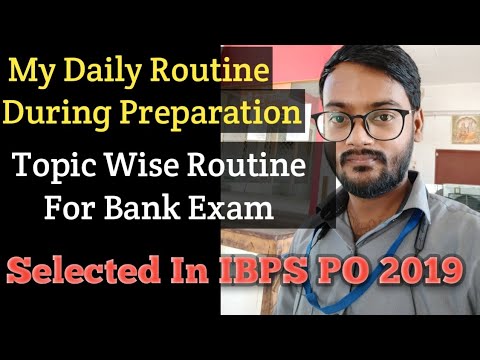 Daily Time Table for Bank Exam Preparation 2020 | IBPS PO 2020 | SBI PO ...