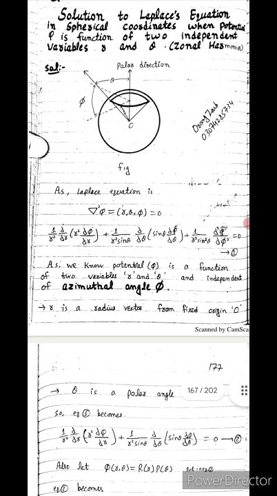 solution of Laplace equation in spherical coordinates - YouTube