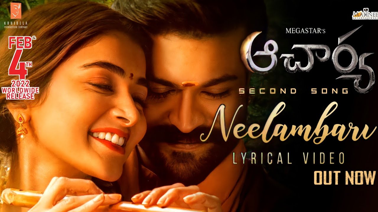 ACHARYA - Neelambari Lyrical Video| Neelambari Full Video Song|Acharya ...
