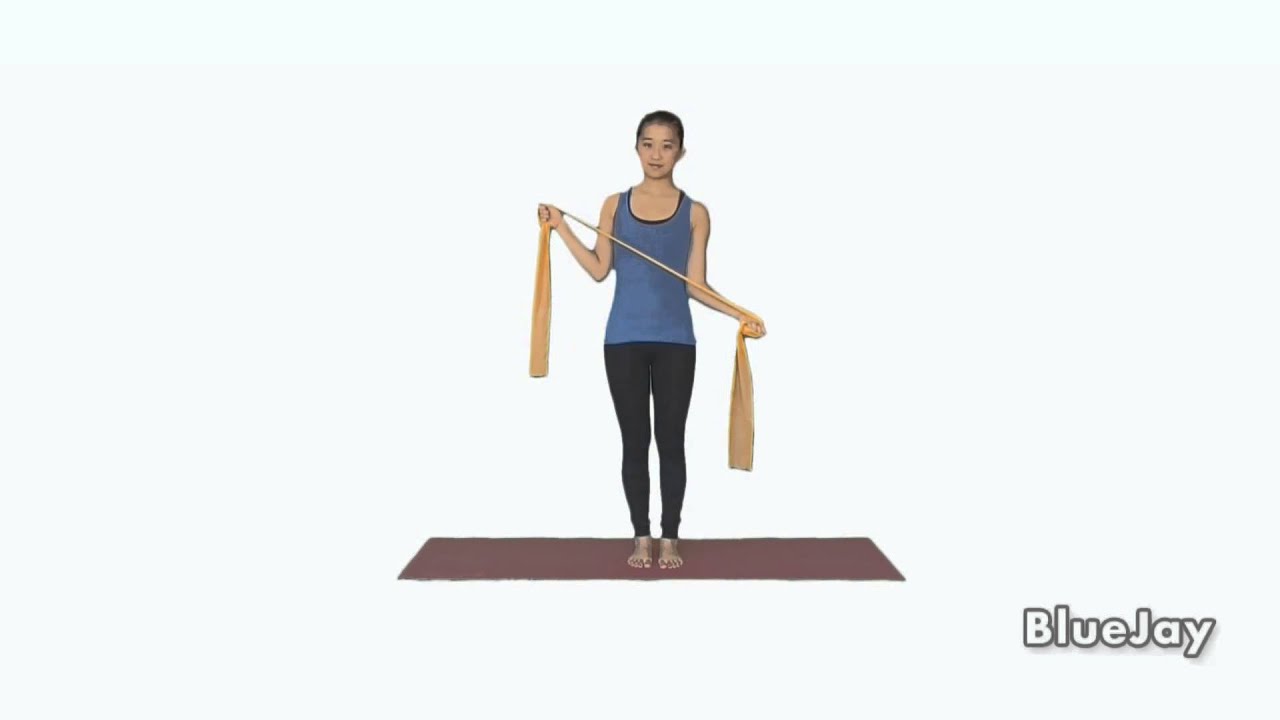 89B Diagonal External Rotation with Band - YouTube