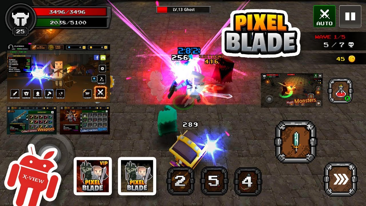 PIXEL BLADE VIP - Action RPG Gameplay [1080p] X-View 🗡️🗡️ - YouTube