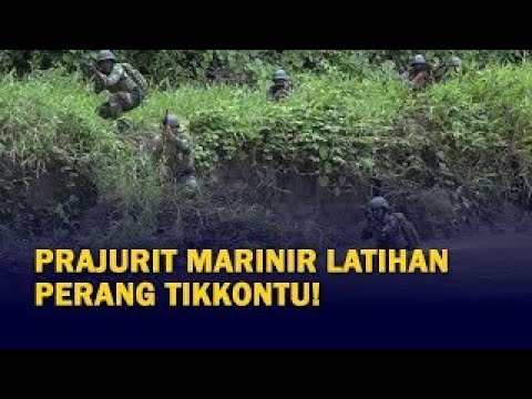Detik-Detik Prajurit Marinir Latihan Penyergapan Gerakan Separatis di Sorong Timur!