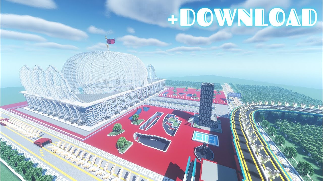MINECRAFT || OTL DOME Stadium || MEGABUILD - Minecraft Stadium ...