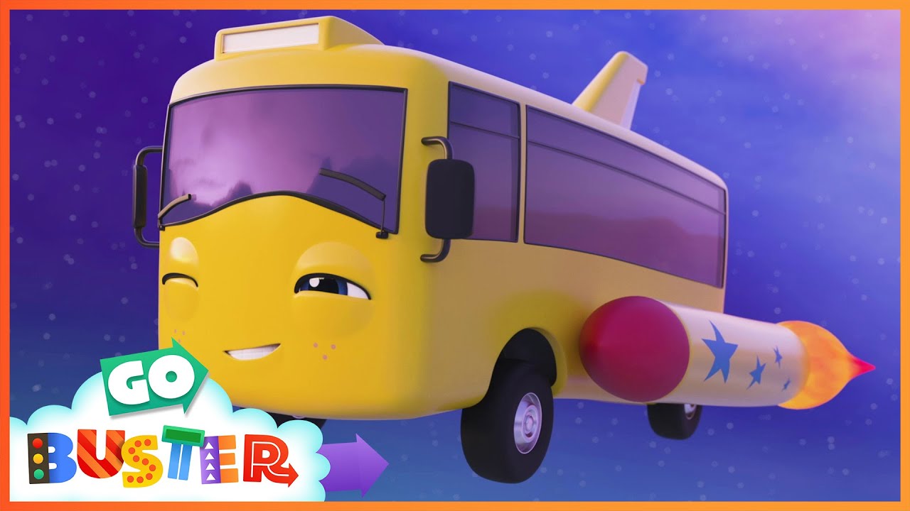 🚀 Buster the Rocket Bus Explores Space | Go Buster - Bus Cartoons ...