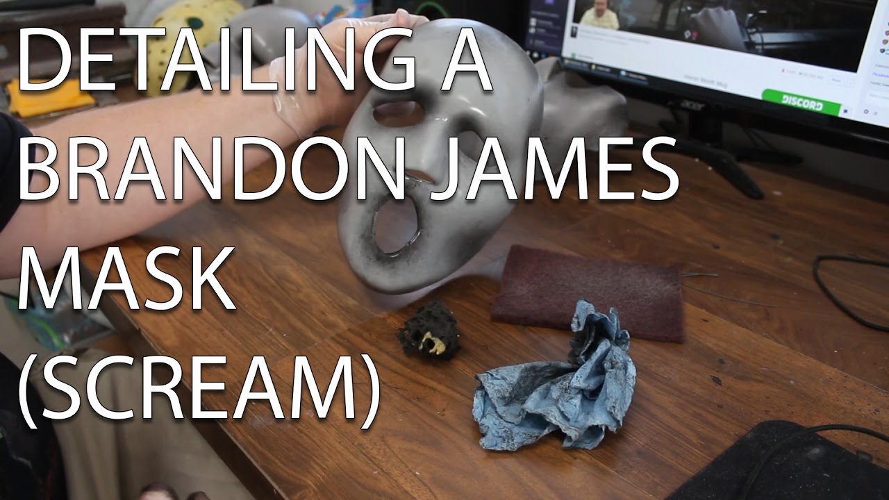 Painting a Scream Brandon James Mask - YouTube