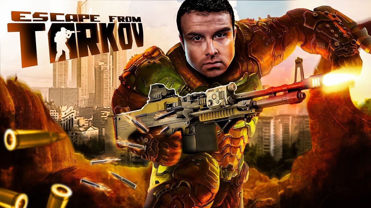 DrLupo finds an M60 E6 and becomes the Doom guy - YouTube