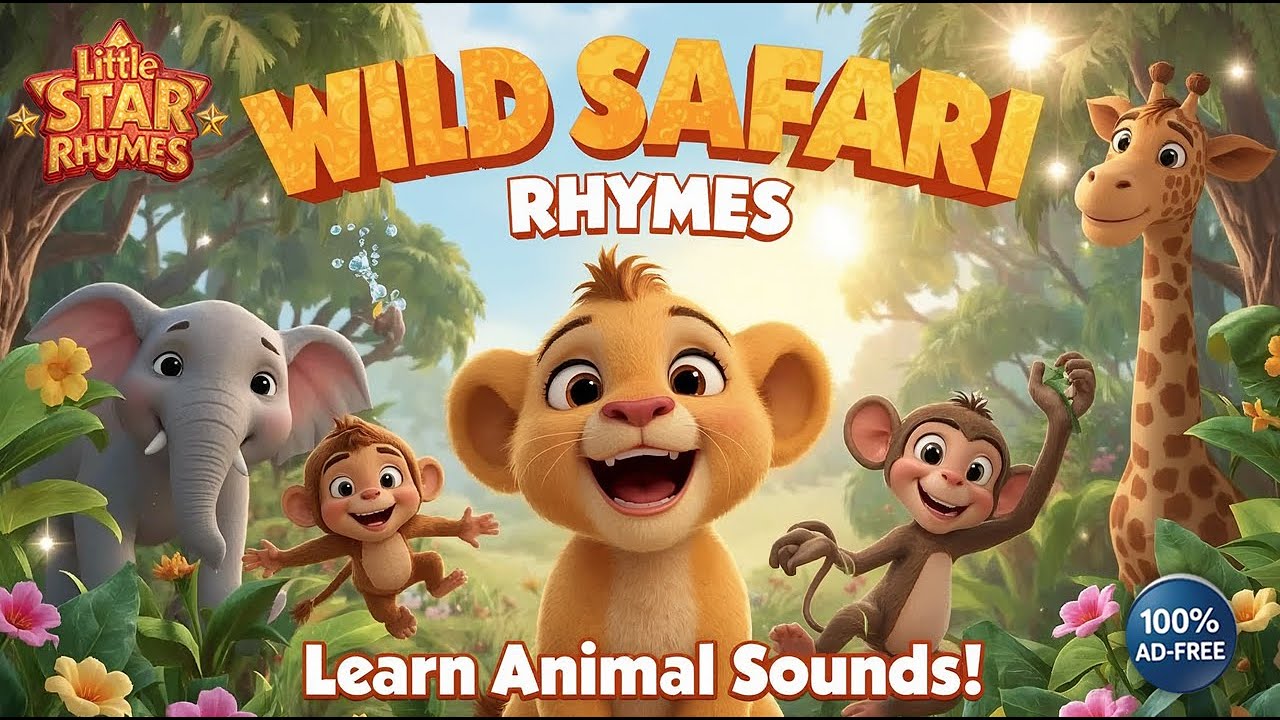 Wild Safari Rhymes – Learn Animal Sounds for Kids | Fun Jungle Animal ...