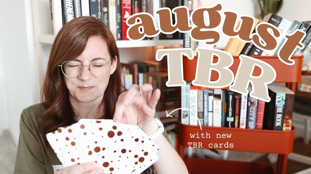 picking my AUGUST TBR with some new TBR cards - YouTube